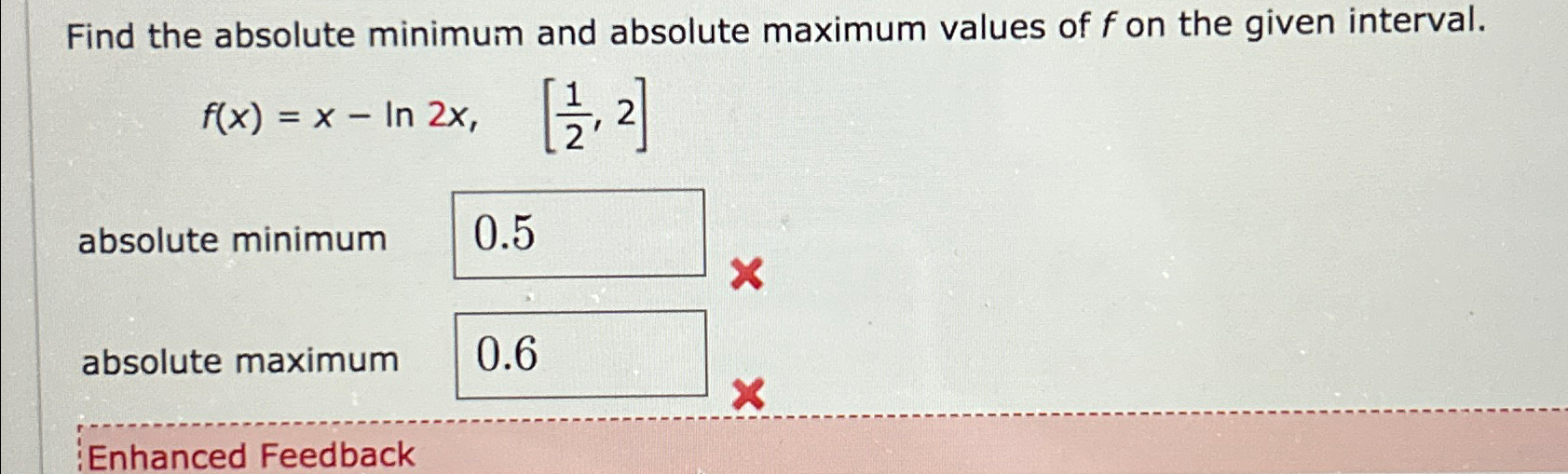 Solved Find the absolute minimum and absolute maximum values | Chegg.com