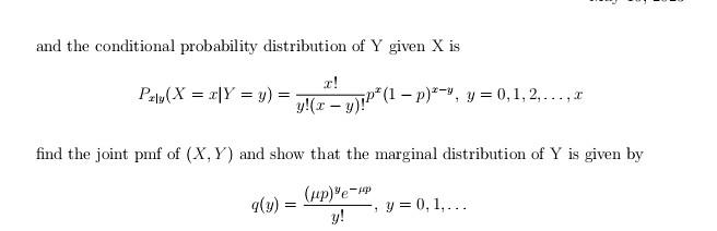 Solved 3. A discrete random variable (X,Y) has joint | Chegg.com