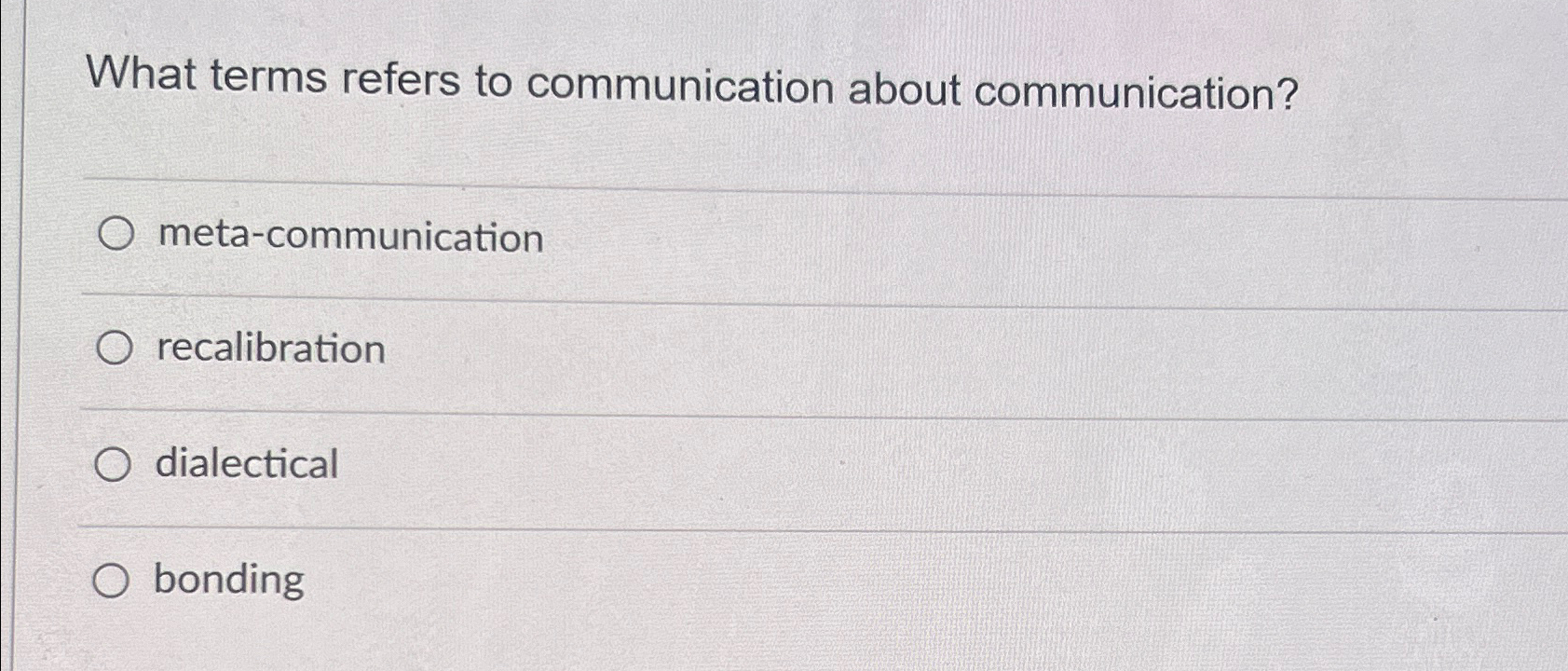 Solved What terms refers to communication about | Chegg.com