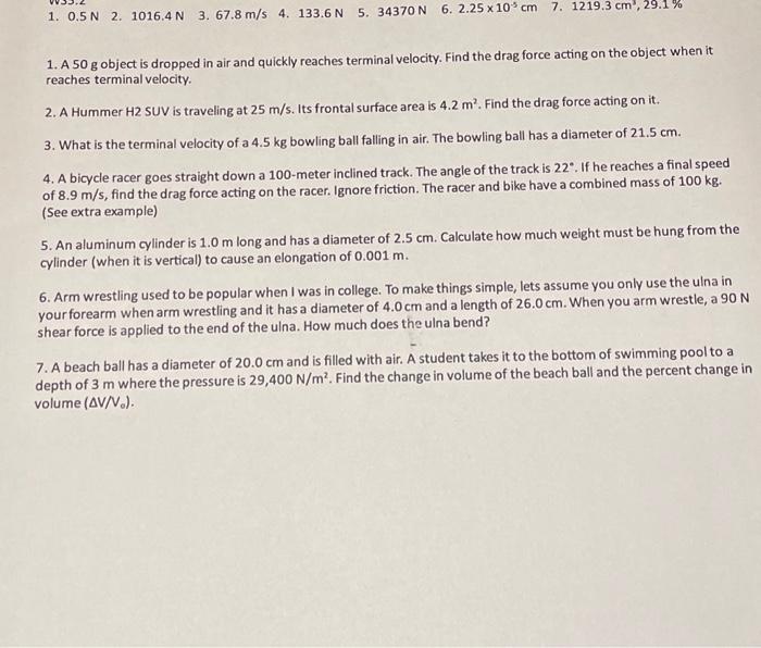 Solved use the answers key on top of the page to solve | Chegg.com