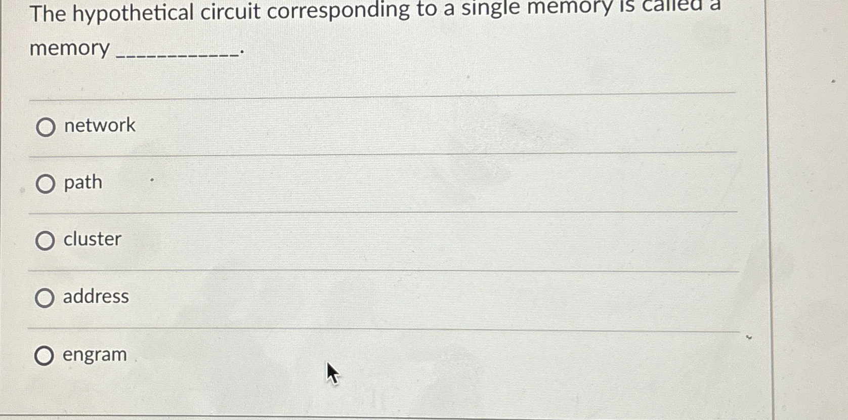 Solved The hypothetical circuit corresponding to a single | Chegg.com