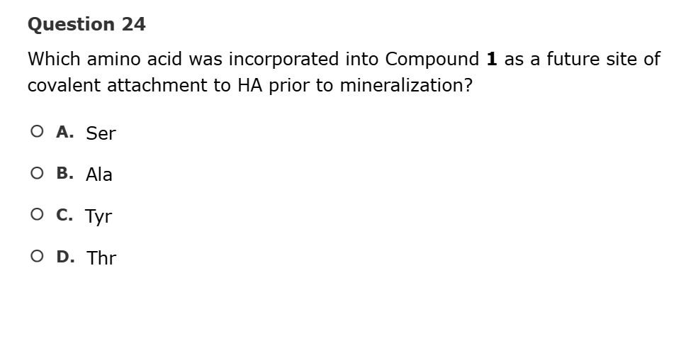 Solved Which amino acid was incorporated into Compound 1 ﻿as | Chegg.com
