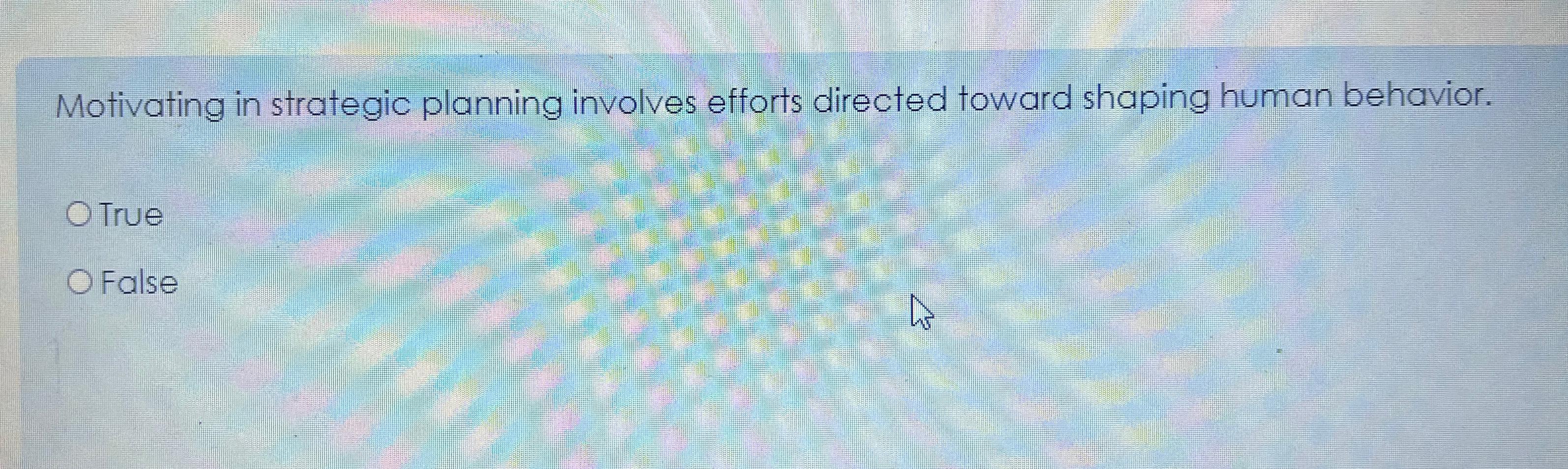 Solved Motivating in strategic planning involves efforts | Chegg.com