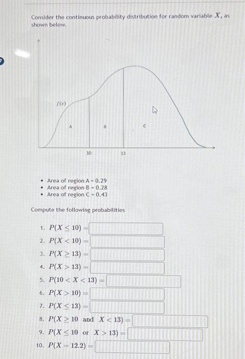 Solved Consider the continuous probability distribution for | Chegg.com