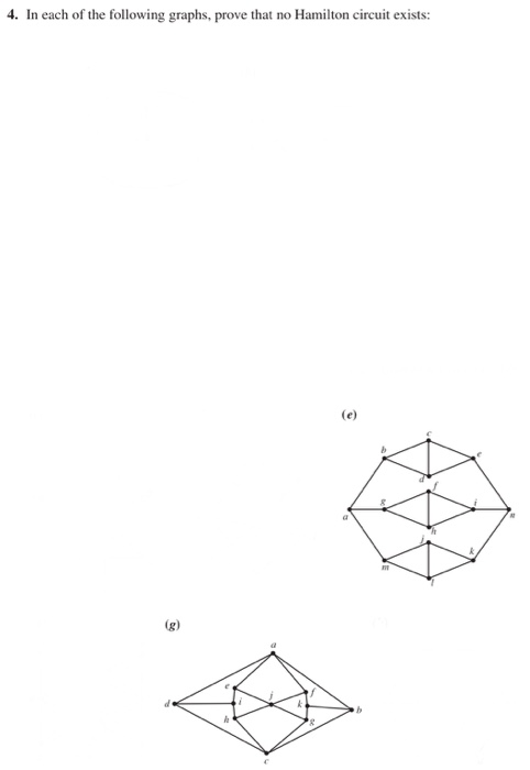 Solved 4. In each of the following graphs, prove that no | Chegg.com