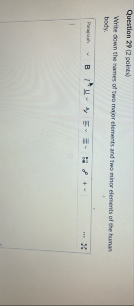Solved Question 29 (2 ﻿points)Write down the names of two | Chegg.com