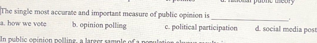 Solved The single most accurate and important measure of | Chegg.com