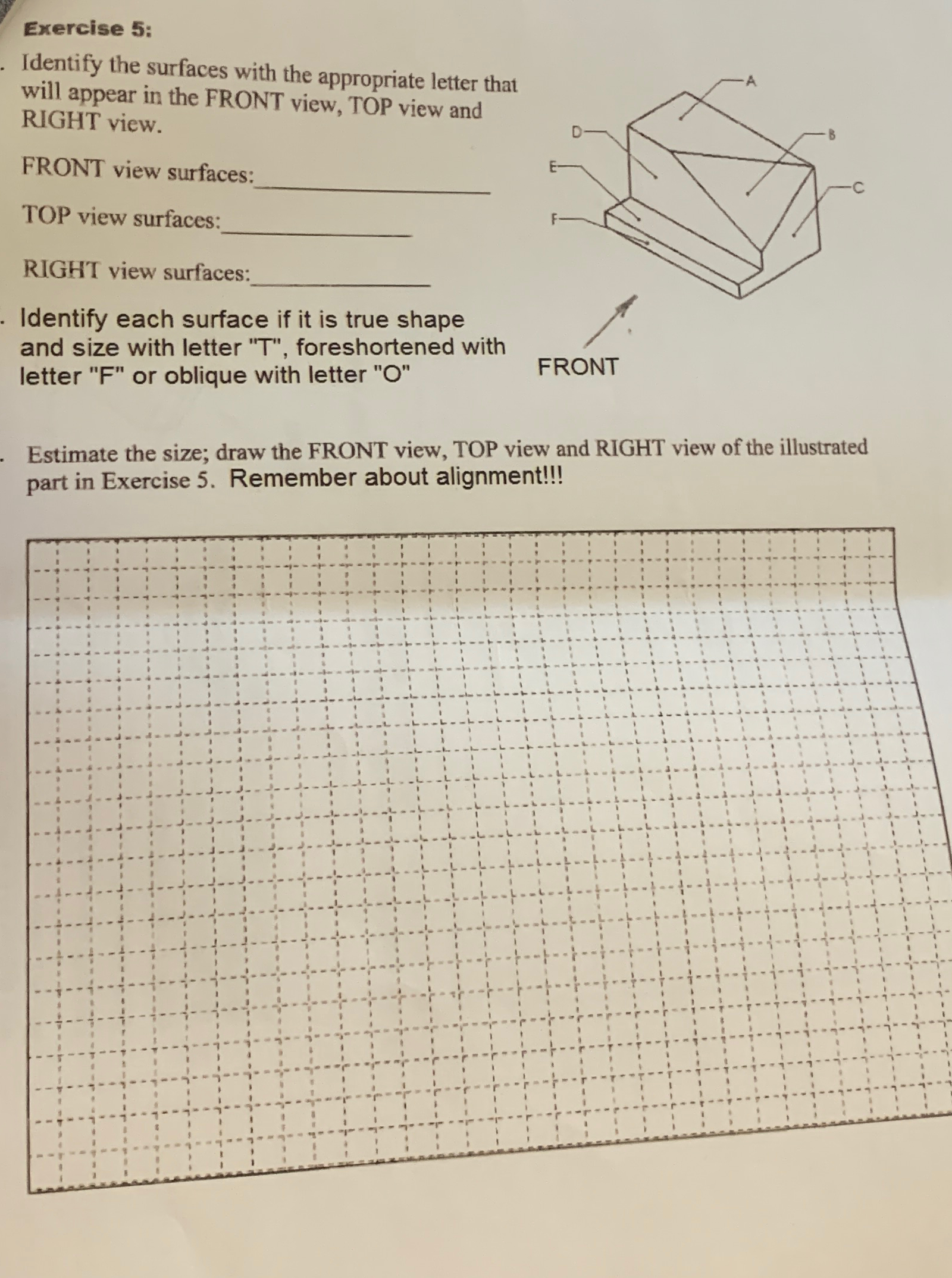 Solved Exercise 5:Identify the surfaces with the appropriate | Chegg.com