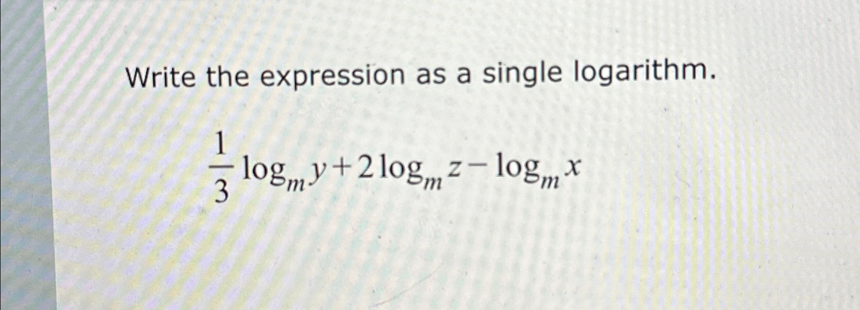 Solved Write the expression as a single | Chegg.com