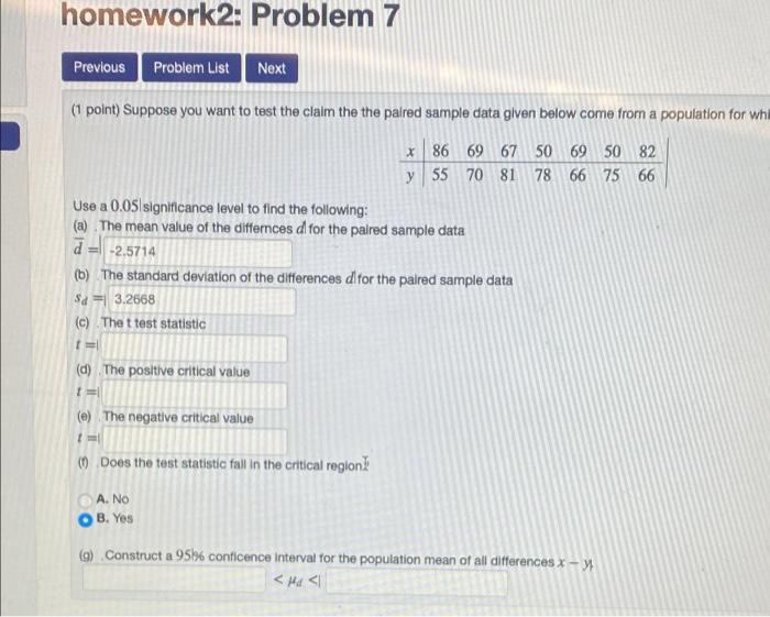 Solved homework2: Problem 7 Previous Problem List Next (1 | Chegg.com