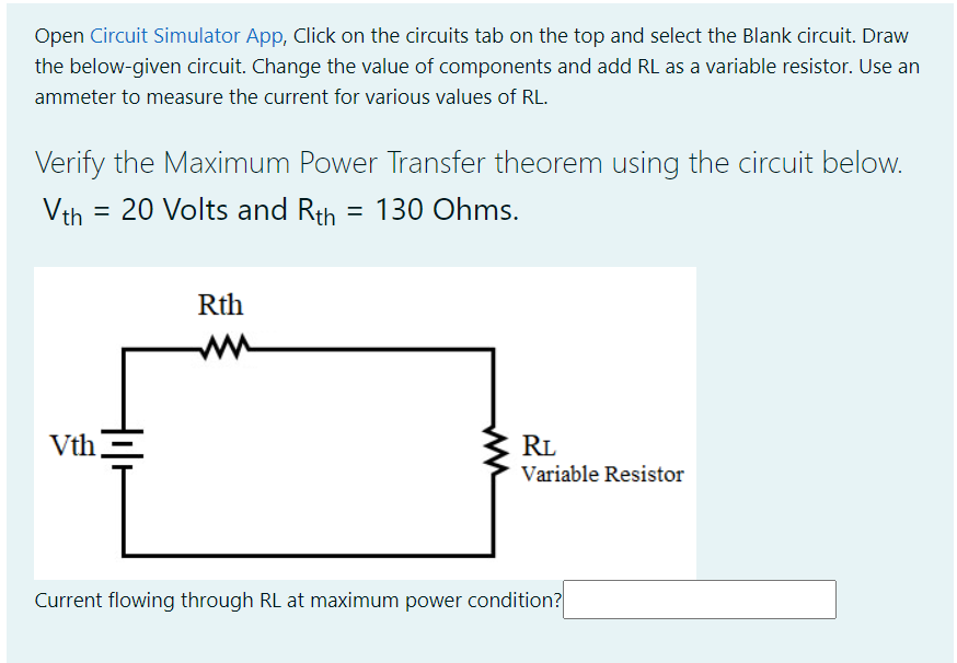 Solved Open Circuit Simulator App, Click on the circuits tab | Chegg.com