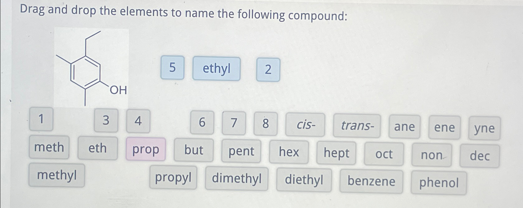 Solved Drag and drop the elements to name the following | Chegg.com