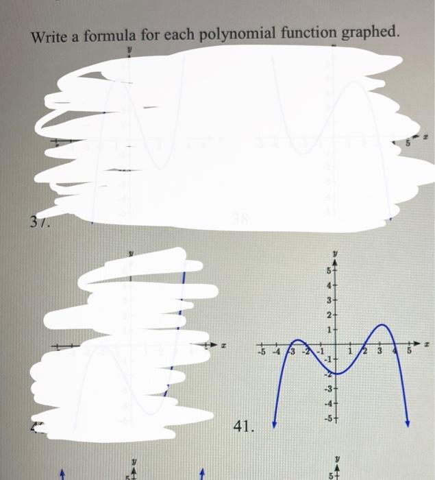 Solved Write a formula for each polynomial function graphed. | Chegg.com