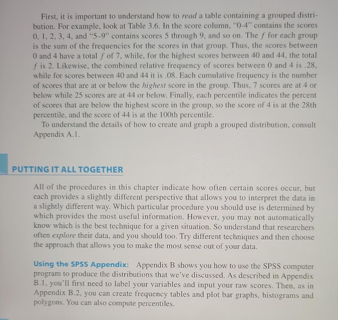 EA1b. Create frequency distribution Tables for Triall | Chegg.com