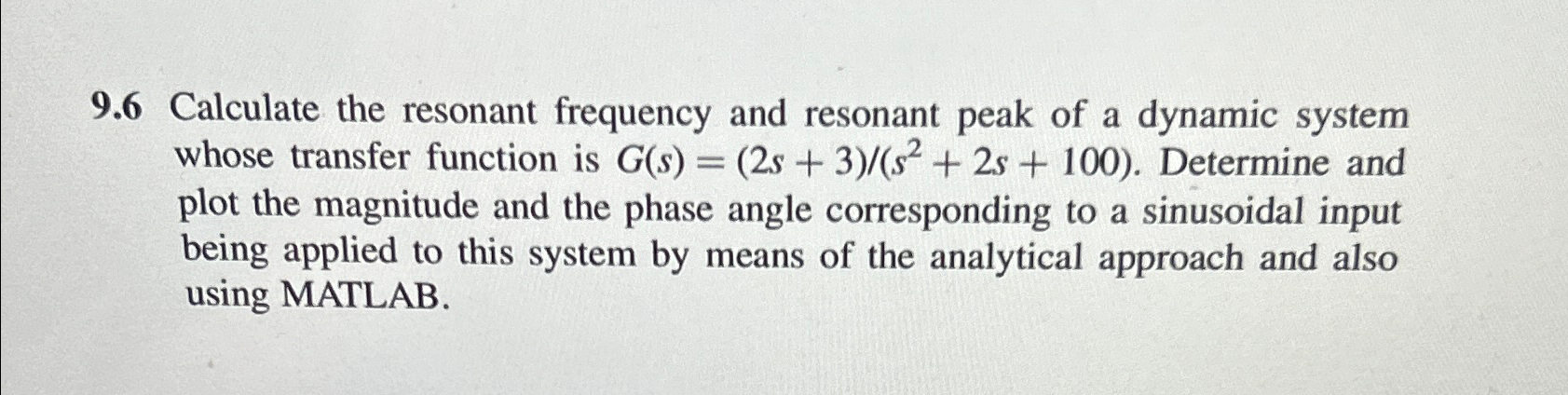 9.6 ﻿Calculate the resonant frequency and resonant | Chegg.com