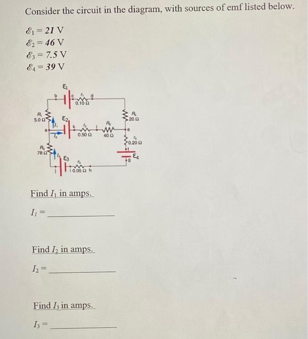 Consider The Circuit In The Diagram With Sources Of Emf Solv Consider The Circuit In The Diagram With Sources Of Emf Solv