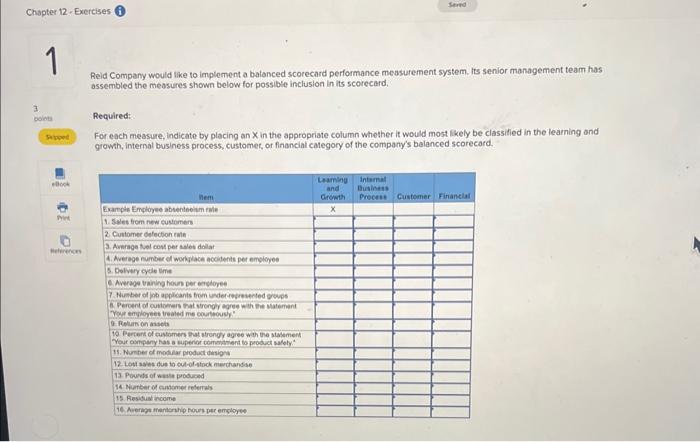 Solved Please help!Reid Company would like to implement a | Chegg.com