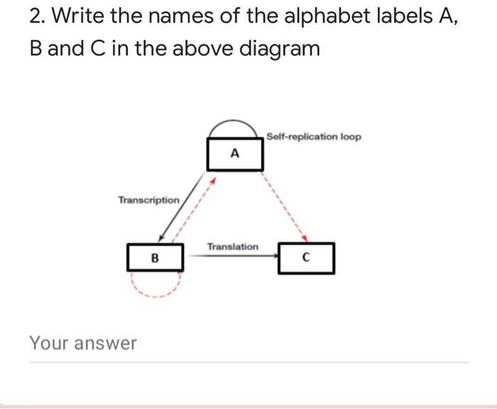 Solved 2. Write the names of the alphabet labels A, B and C | Chegg.com