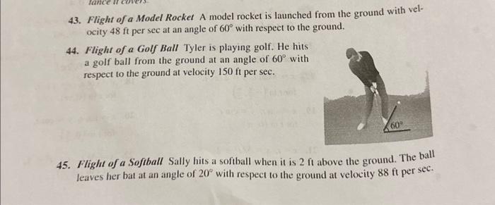 Solved 43. Flight of a Model Rocket A model rocket is | Chegg.com