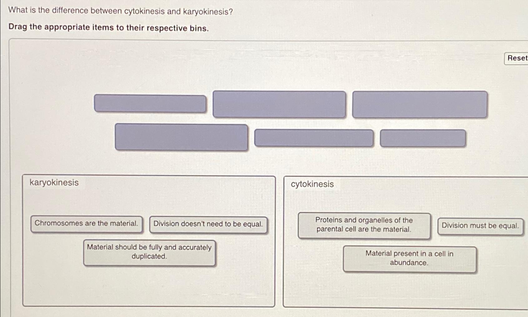 Solved What is the difference between cytokinesis and | Chegg.com