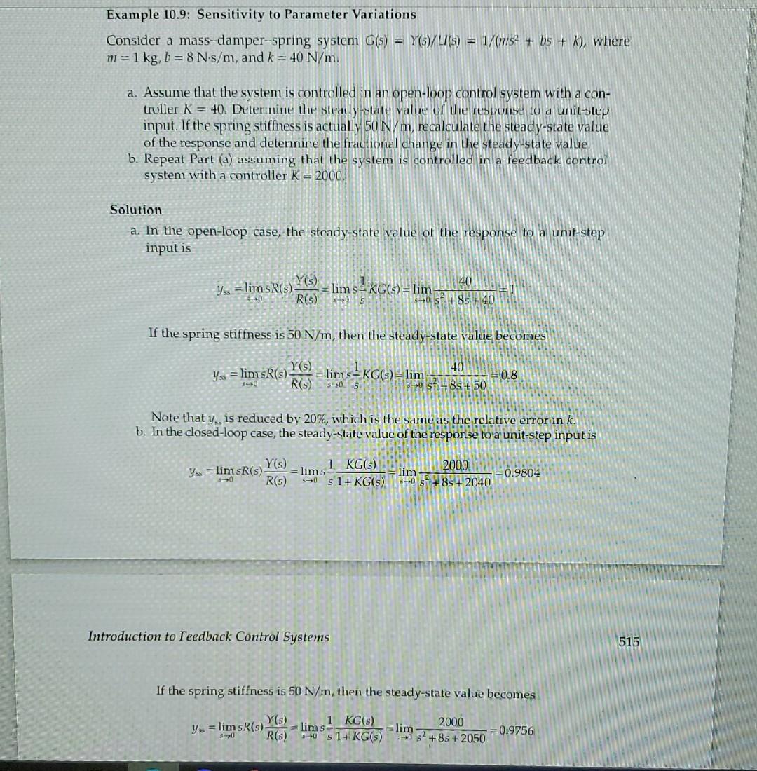 Solved 5 Reconsider Example 109 Build Simulink Block 