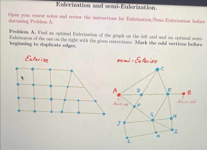 Solved Eulerization and semi-Eulerization. Open your course | Chegg.com