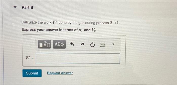 Solved One important use for pV diagrams is in calculating | Chegg.com