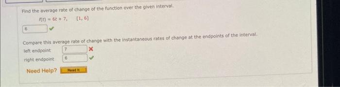 Solved Find the average rate of change of the function over | Chegg.com