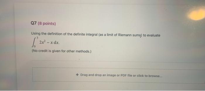 Solved Q6 (4 points) Use the Comparison Theorem for | Chegg.com