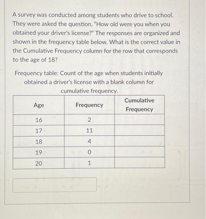 Solved A survey was conducted among students who drive to | Chegg.com