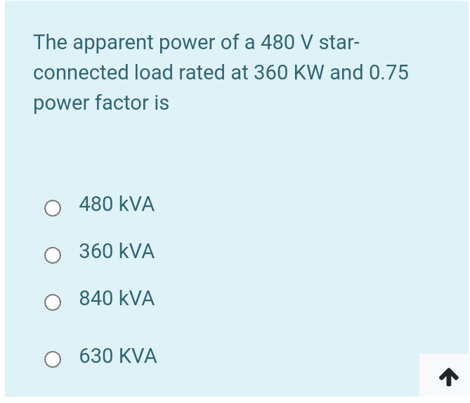 Solved The apparent power of a 480 V star- connected load | Chegg.com