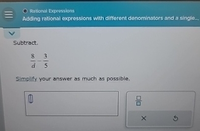Solved Rational ExpressionsAdding rational expressions with | Chegg.com