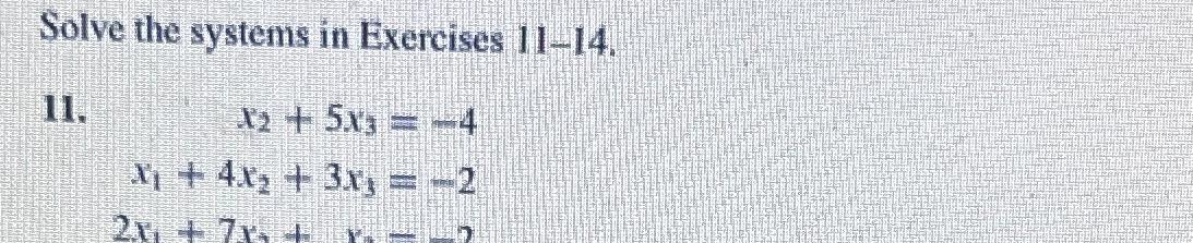 Solved Solve the systems in Exercises | Chegg.com