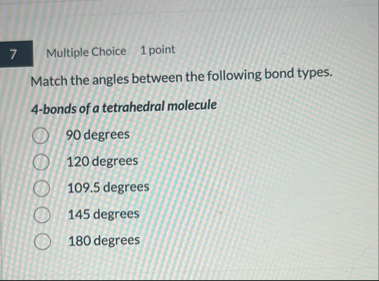 Solved Multiple Choice 1 ﻿pointMatch the angles between the | Chegg.com