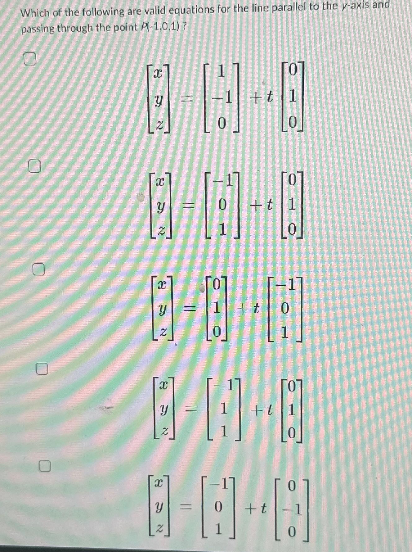 Solved Which of the following are valid equations for the | Chegg.com