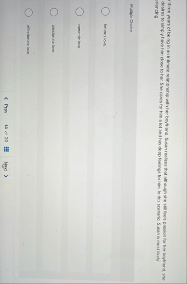 Solved three years of being in an intimate relationship with | Chegg.com