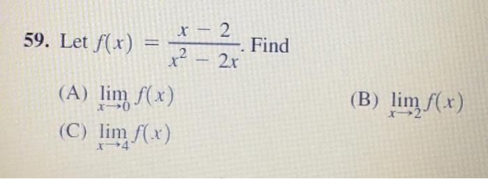 Solved 53. Let f(x)={x22x if x 1 Find (A) limx→11f(x) | Chegg.com