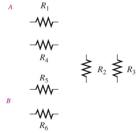 Solved 5) Connect each set of resistors in the figures below | Chegg.com