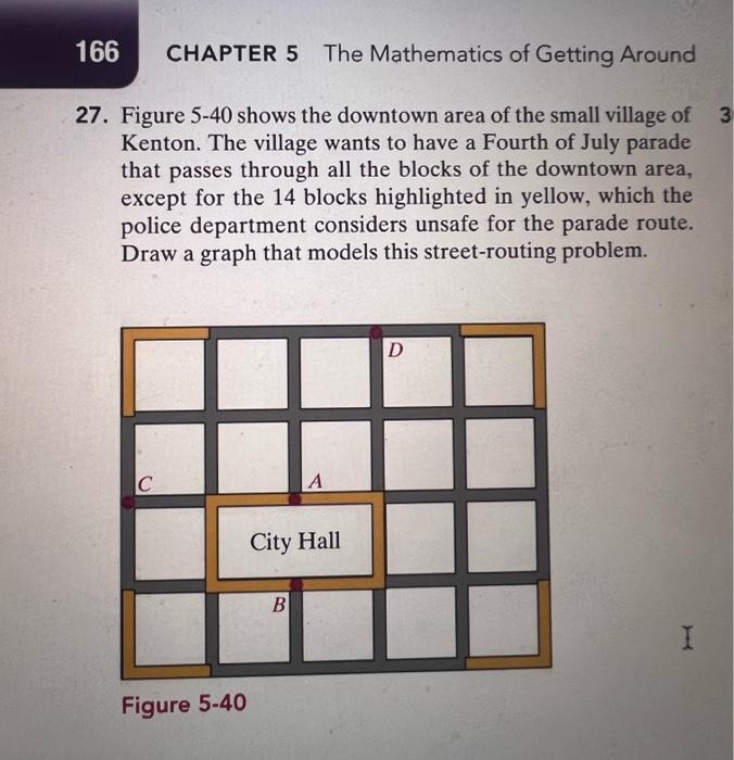 Solved CHAPTER 5 The Mathematics of Getting Around Figure | Chegg.com
