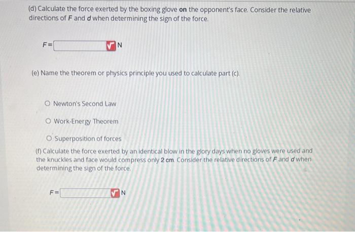 Solved 1. Boxing gloves are padded to lessen the force of a | Chegg.com