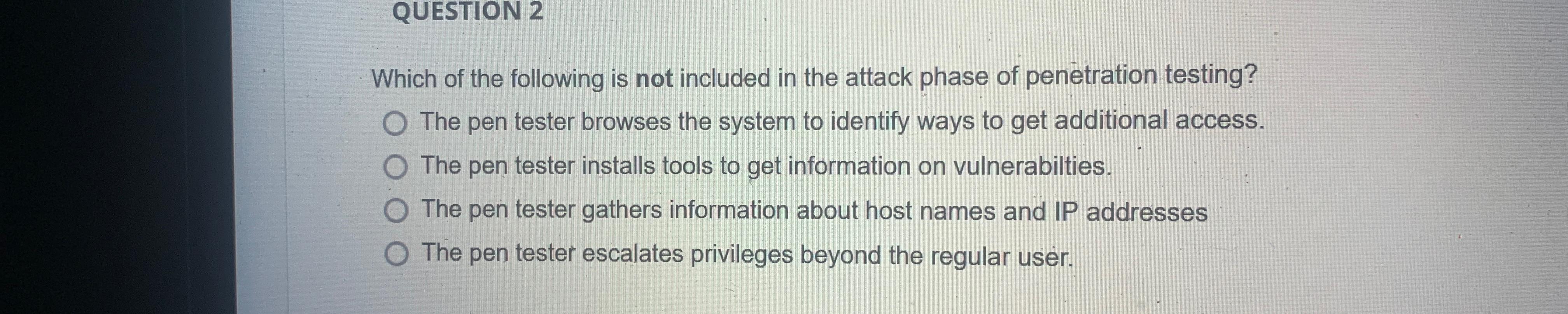 Solved QUESTION 2Which of the following is not included in | Chegg.com