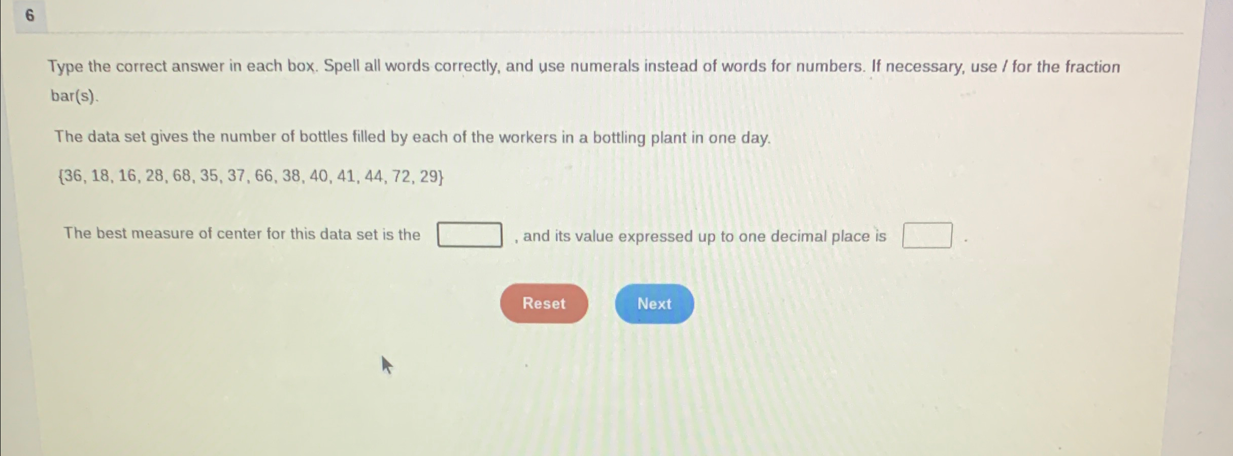 Solved 6Type the correct answer in each box. Spell all words | Chegg.com