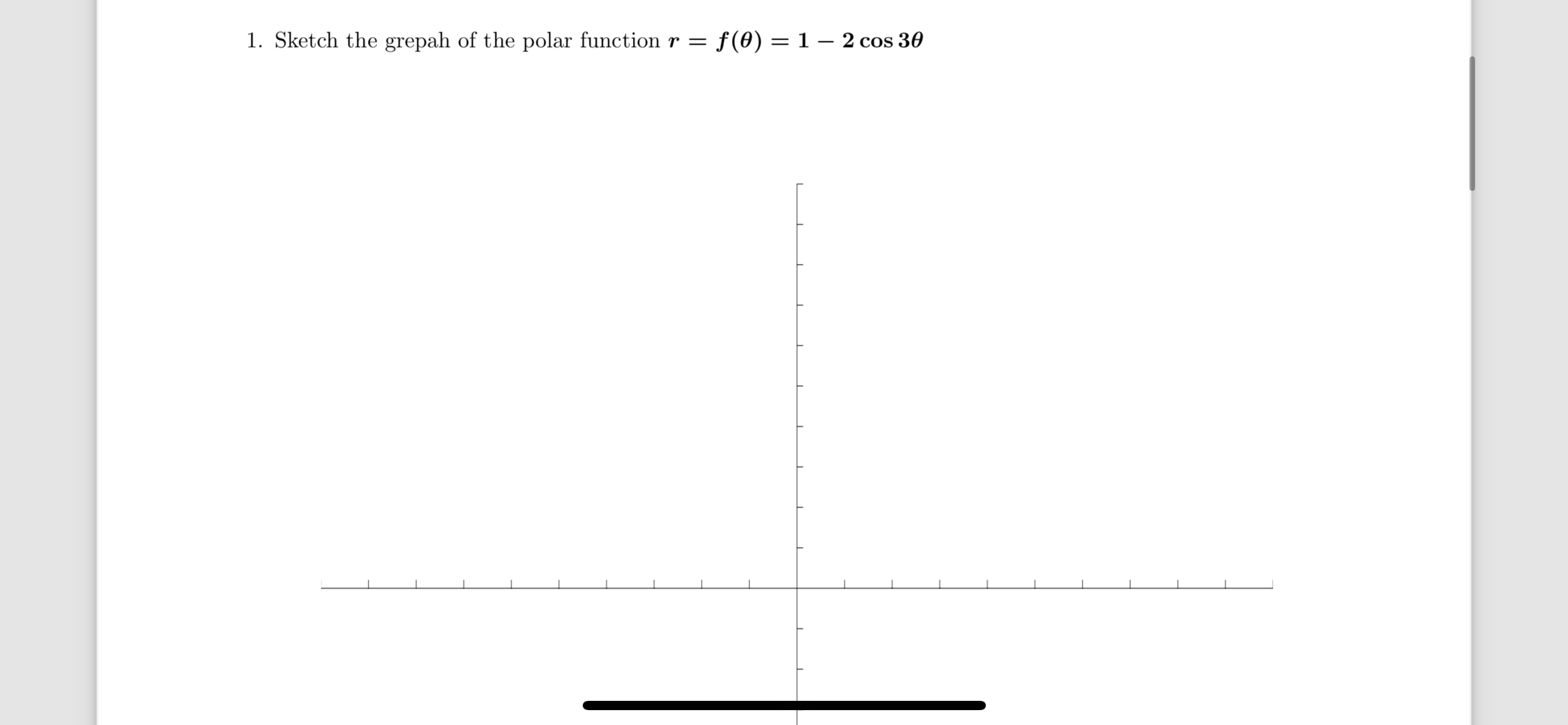 Solved Sketch the grepah of the polar function | Chegg.com
