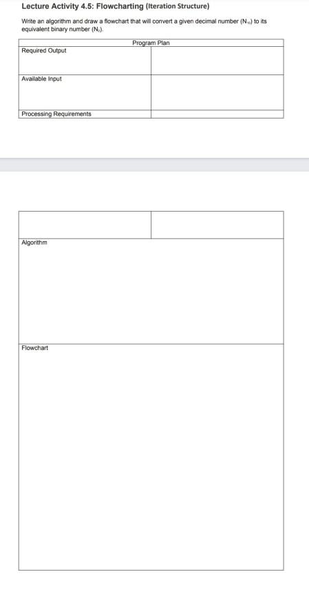 Solved Lecture Activity 4.1: Flowcharting (Sequence | Chegg.com