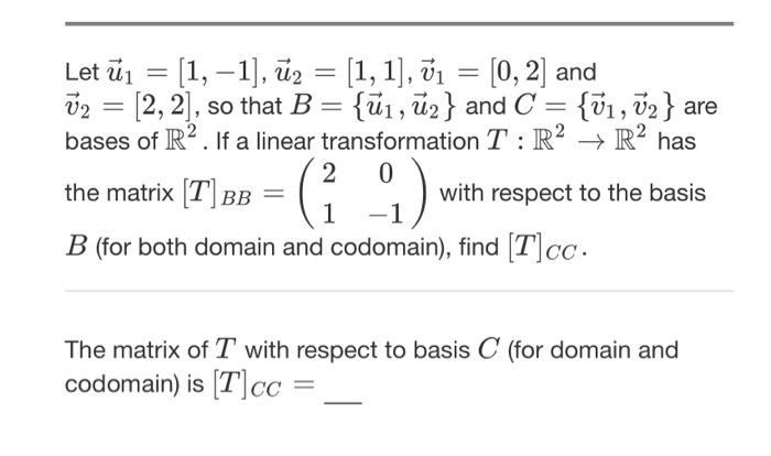 Solved Let ū1 = [1, -1], ū2 = [1,1], Vi = [0, 2) and Ū2 = | Chegg.com