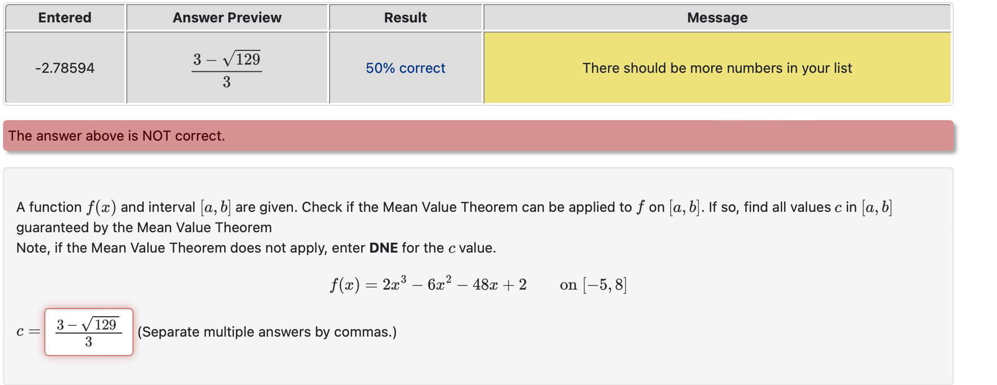 Solved A function f(x) ﻿and interval a,b ﻿are given. Check | Chegg.com
