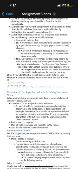 Assignment \#3: More UI, OOP, Collections, File 1/O, | Chegg.com