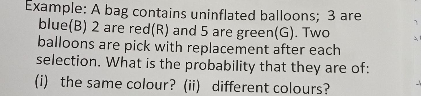 Solved 고 Example: A bag contains uninflated balloons; 3 are | Chegg.com