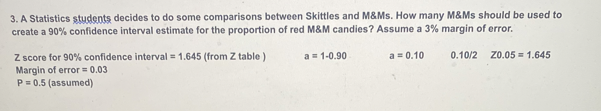 Solved A Statistics students decides to do some comparisons | Chegg.com