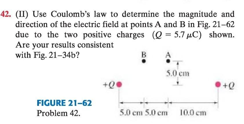 Solved (II) ﻿Use Coulomb's law to determine the magnitude | Chegg.com